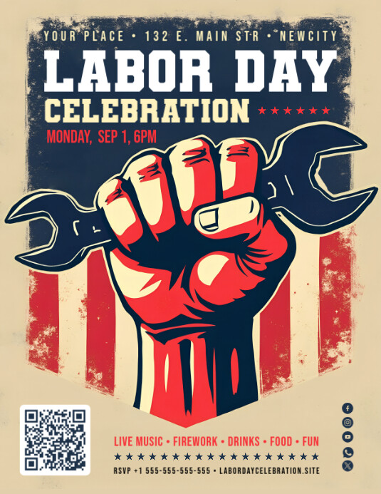 Labor Day Flyer Template | PosterMyWall