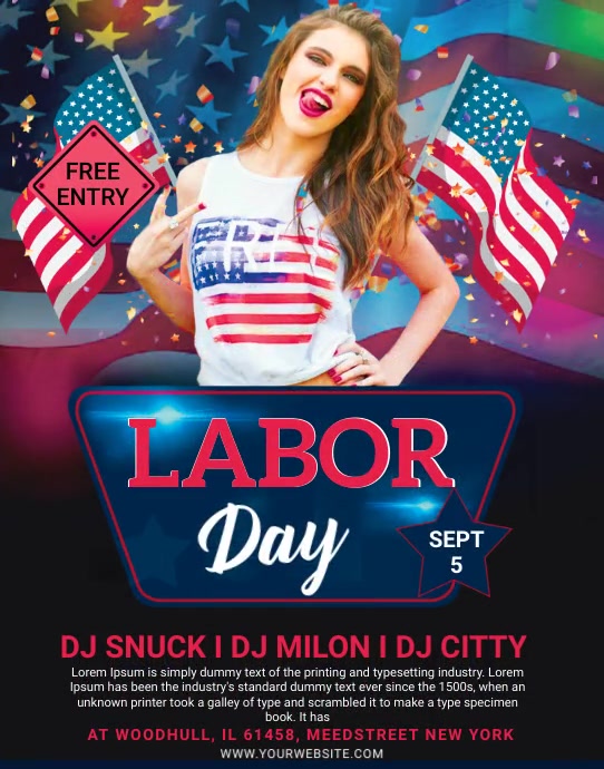 labor day flyer Template | PosterMyWall
