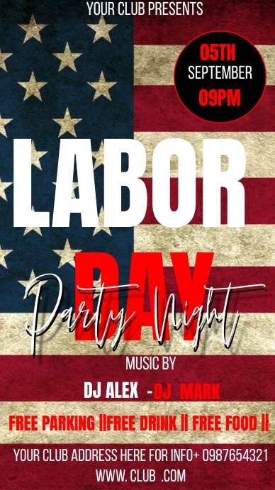 LABOR DAY FLYER Template | PosterMyWall