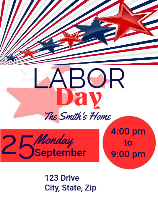 Plantilla de Labor Day Flyer | PosterMyWall