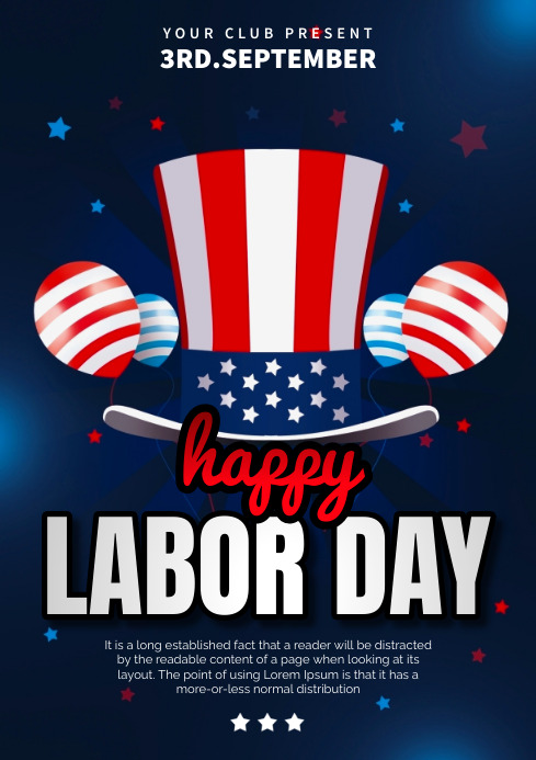 Modèle Labor day flyer design | PosterMyWall