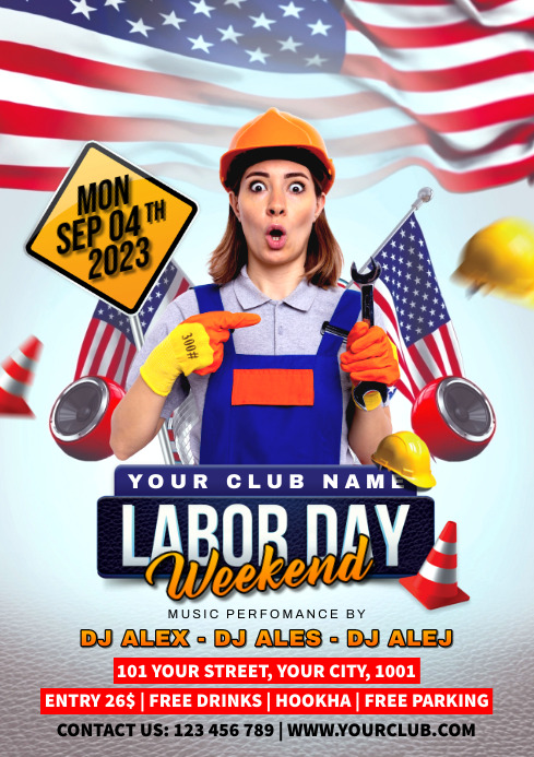 labor day flyer design template | PosterMyWall