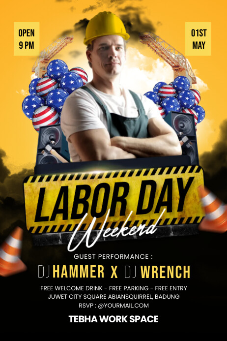 Labor Day Flyer or poster template | PosterMyWall
