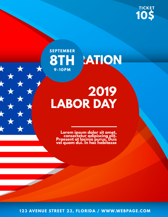 Copy of Labor day flyer Template | PosterMyWall