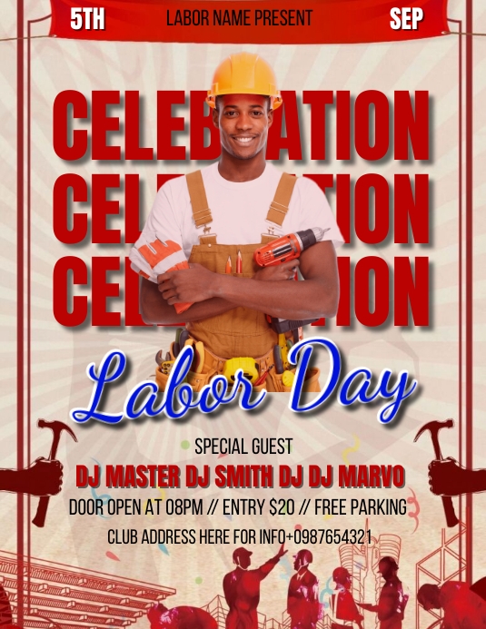 Labor day flyers Template | PosterMyWall