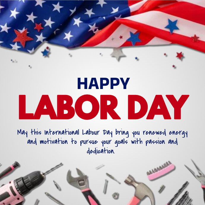 Labor Day Greeting Card Instagram Post. Template | PosterMyWall