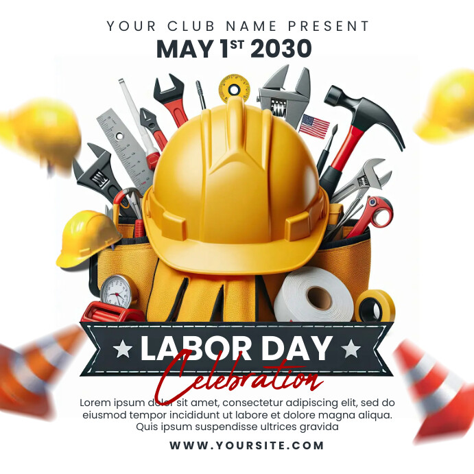 Labor Day Greeting Social Media Post template | PosterMyWall