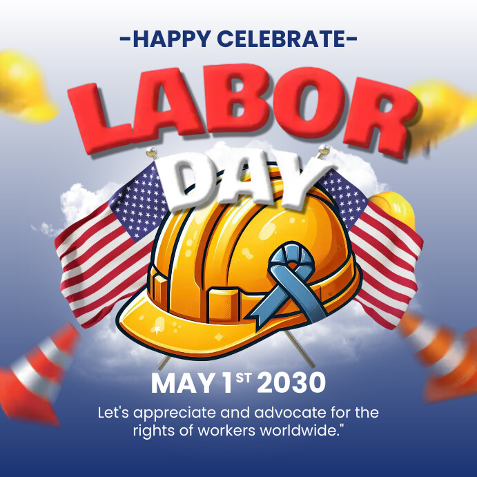 Copy of Labor Day Greeting Social Media Post template | PosterMyWall