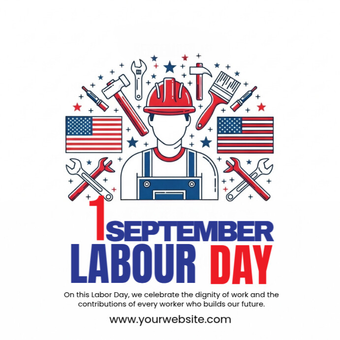 Labor Day Instagram Post Template | PosterMyWall