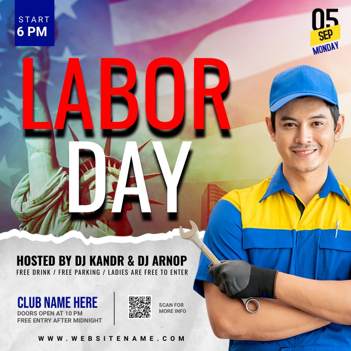 Labor Day Instagram post Template | PosterMyWall