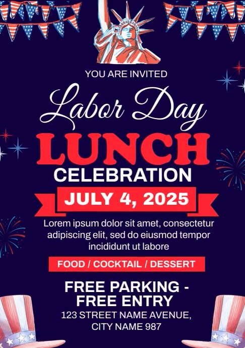 Plantilla de Labor Day Lunch Celebration | PosterMyWall