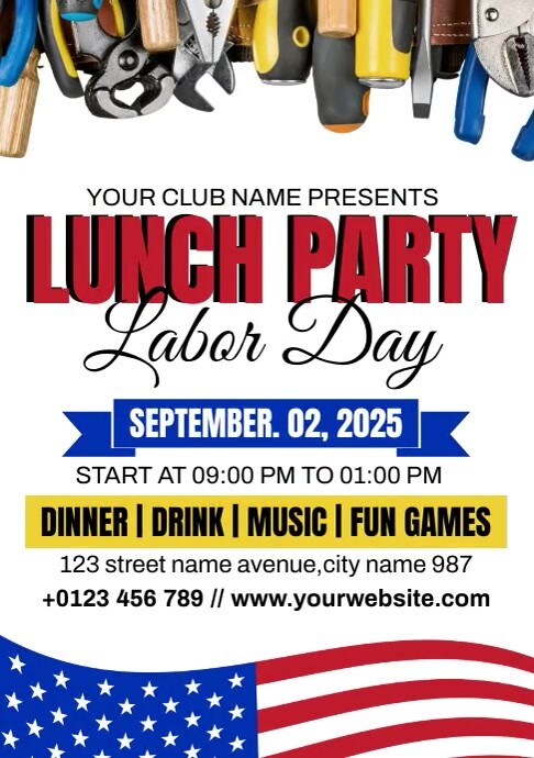 Copy of Labor Day Lunch Party | PosterMyWall