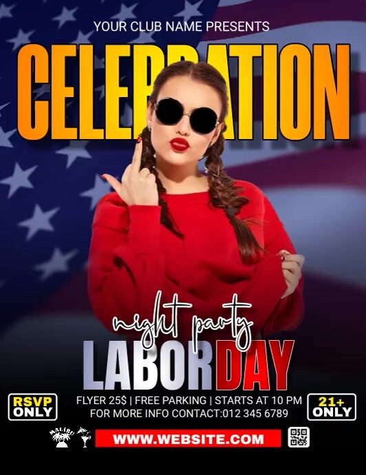 Labor Day Night Party Template | PosterMyWall