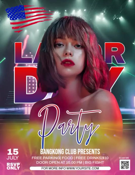 Copy of Labor Day Night Party Offer | PosterMyWall
