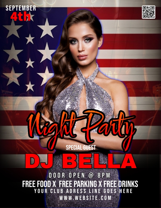 Labor Day Night Party Template | PosterMyWall