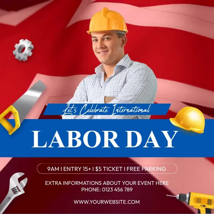 Plantilla de Labor Day Night Party Video | PosterMyWall