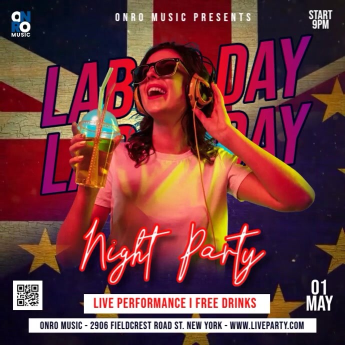 Plantilla de Labor Day Night Party Video Template | PosterMyWall
