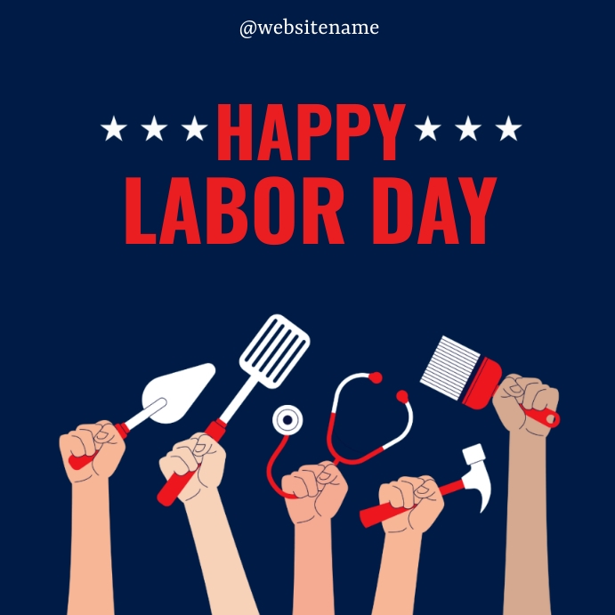 Labor Day Of America Template | PosterMyWall