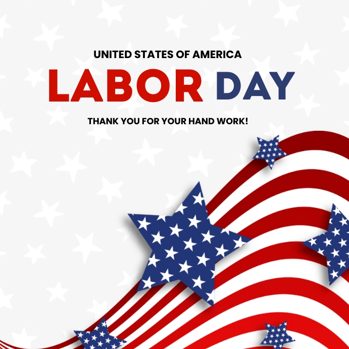 Labor Day Of America Template | PosterMyWall