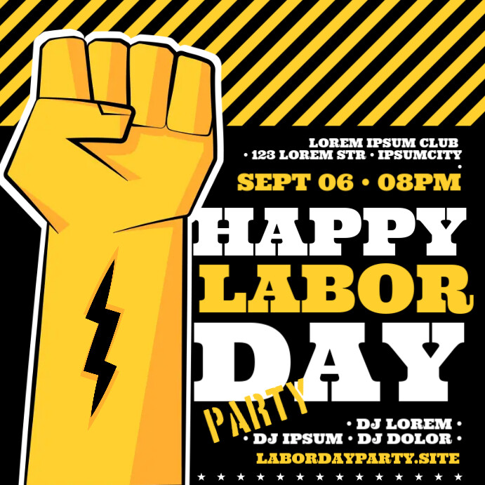 LABOR DAY PARTY BANNER Template | PosterMyWall