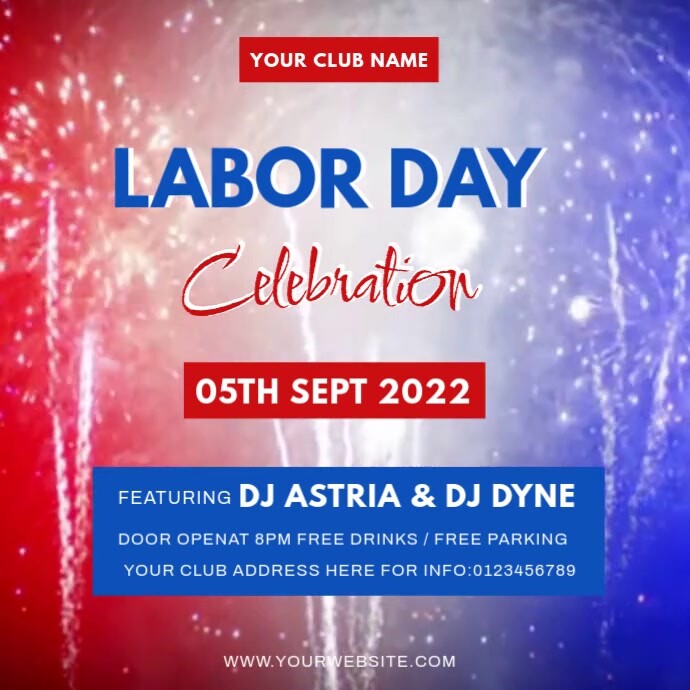 labor day party celebration Template | PosterMyWall