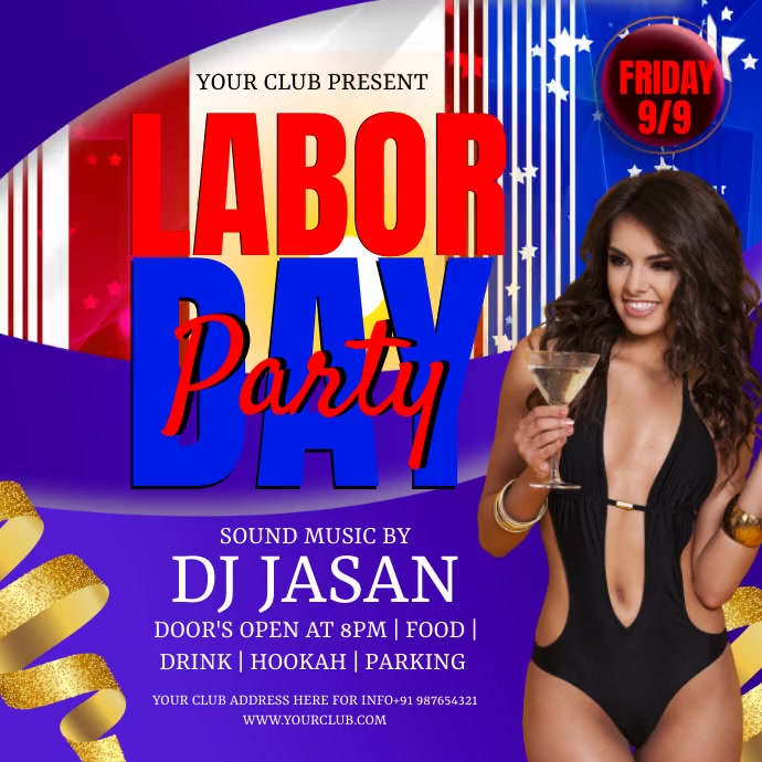 labor day party Template | PosterMyWall