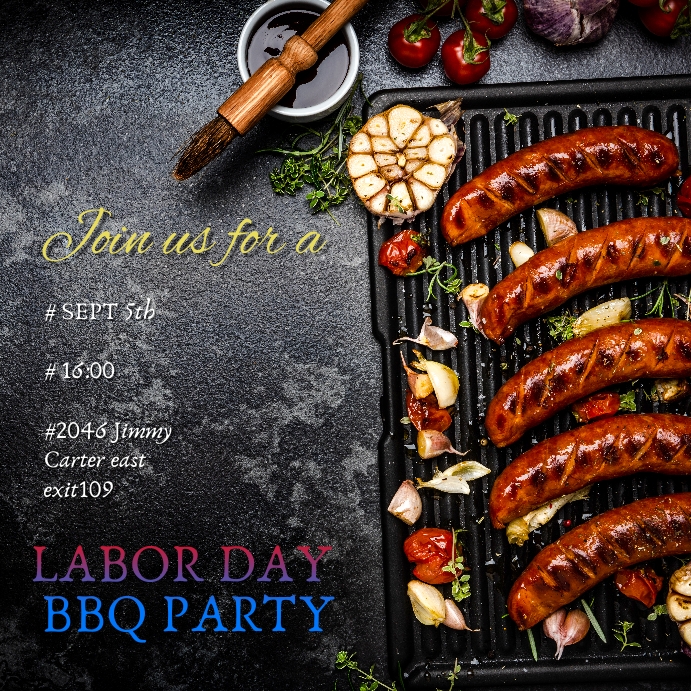 Labor Day party Template | PosterMyWall