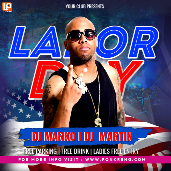 Labor Day Party Event Ads Template | PosterMyWall