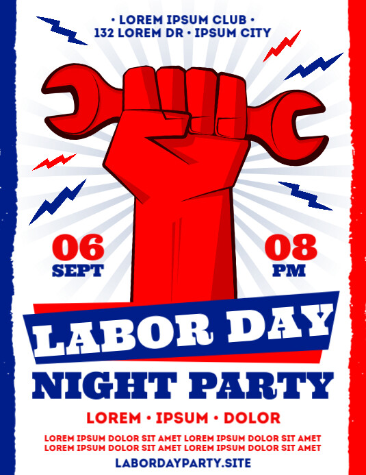LABOR DAY PARTY FLYER Template | PosterMyWall
