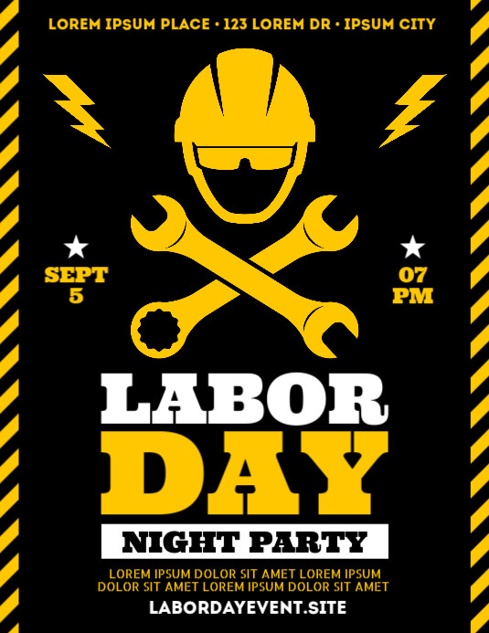 LABOR DAY PARTY FLYER Template | PosterMyWall