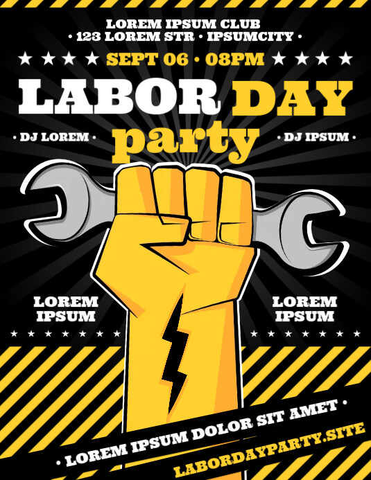 LABOR DAY PARTY FLYER Template | PosterMyWall
