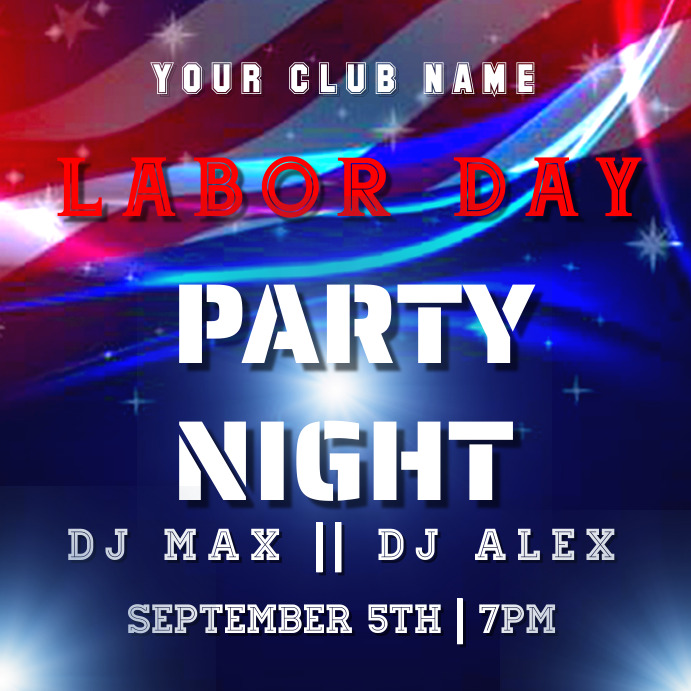 labor day party flyer Template | PosterMyWall