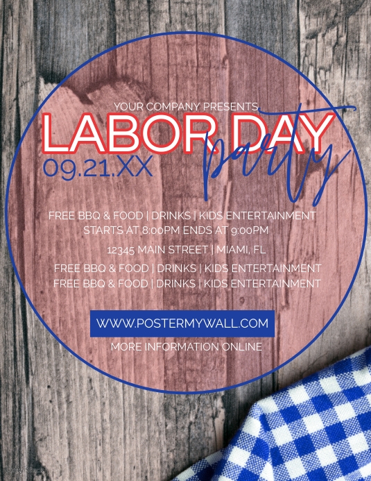 Labor Day Party Flyer Templates | PosterMyWall