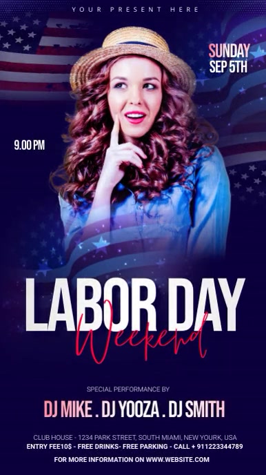Labor Day Party Template | PosterMyWall
