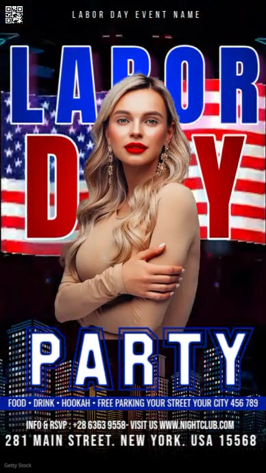 Labor Day Party Video Template | PosterMyWall