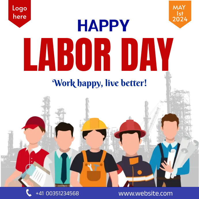 Labor Day Poster 04 Template | PosterMyWall