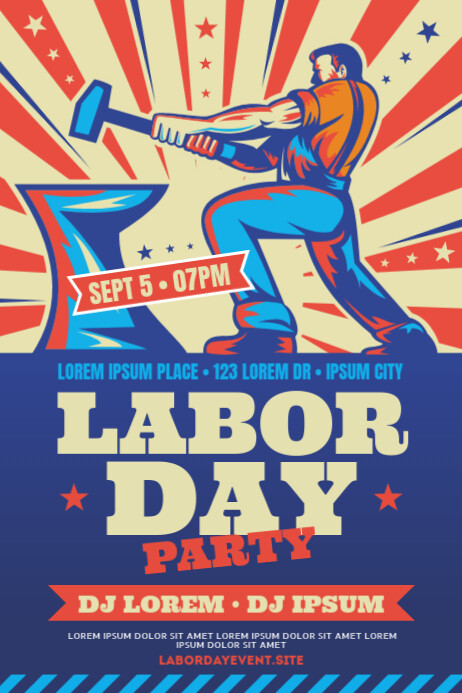 LABOR DAY POSTER Template | PosterMyWall