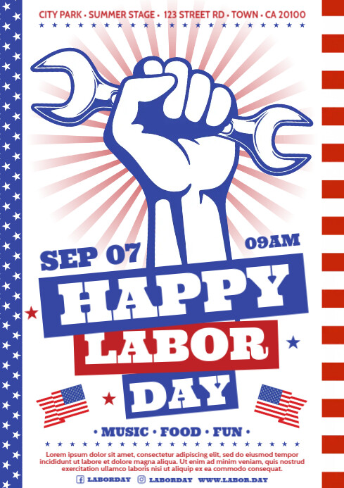 LABOR DAY POSTER Template | PosterMyWall