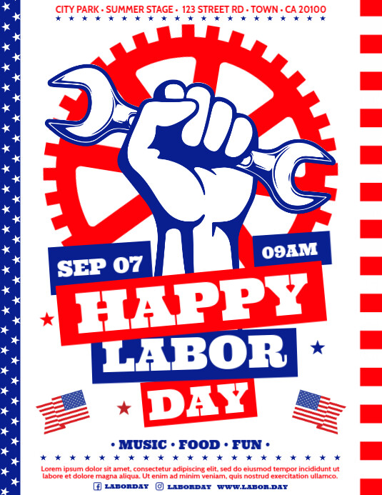 LABOR DAY FLYER Template | PosterMyWall