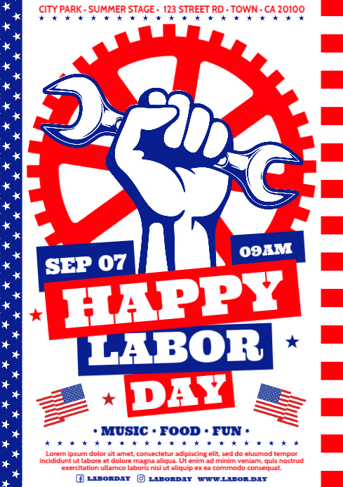 Copy of LABOR DAY POSTER | PosterMyWall