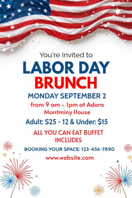 Labor Day Poster Template | PosterMyWall