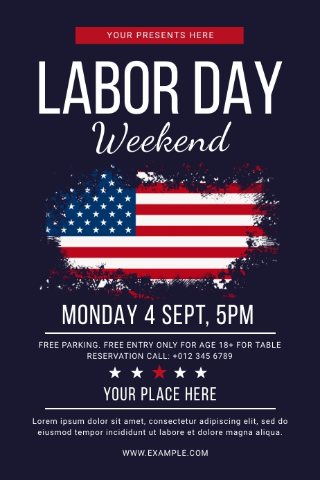 Labor Day Poster Template | PosterMyWall