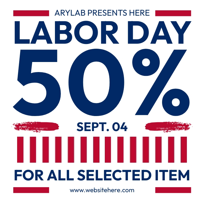 Labor Day Retail Sale Template | PosterMyWall