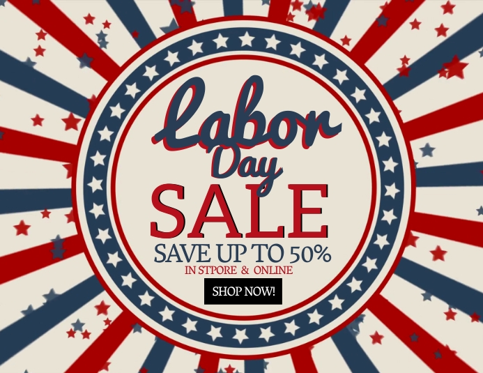 labor DAY RETAIL SALE EVENT TEMPLATE | PosterMyWall