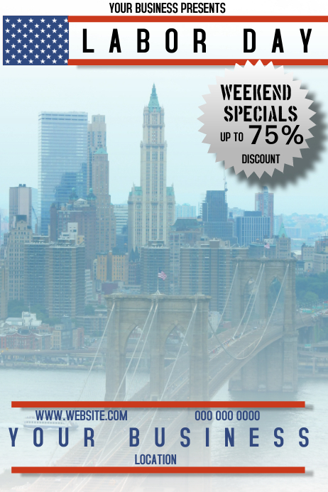 Copy of LABOR DAY SALE AD /FLYER /POSTER | PosterMyWall