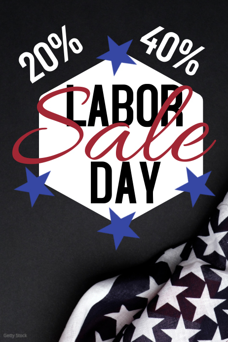 Labor Day Sale Ad Poster Retail Template | PosterMyWall