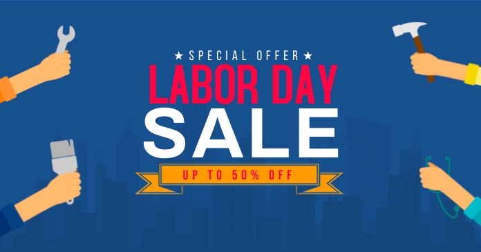 Copy of Labor Day Sale Facebook Shared Post | PosterMyWall