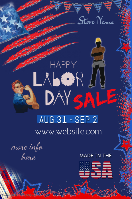 Copy of Labor Day Sale Poster | PosterMyWall