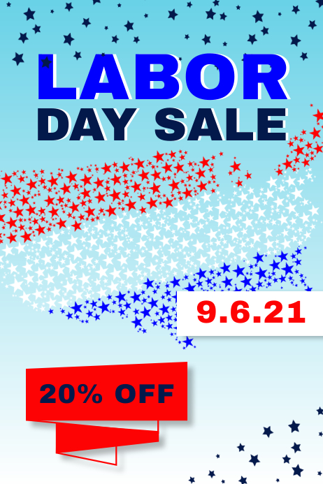 Labor Day Sale Poster Template | PosterMyWall