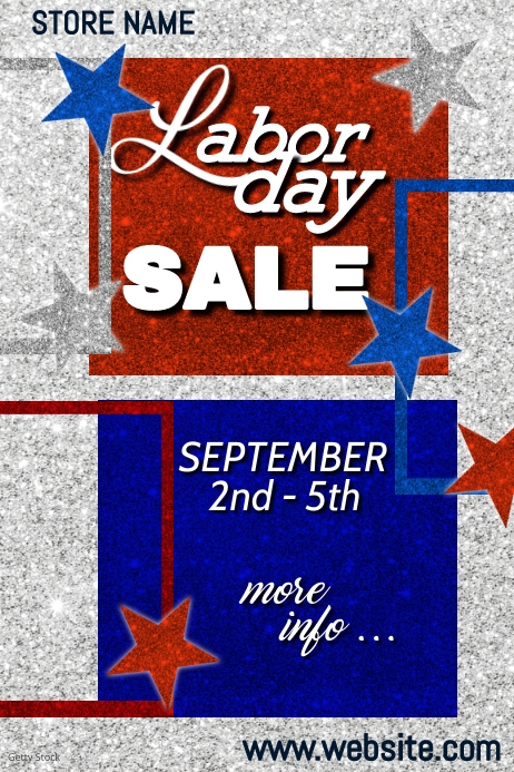 Labor Day Sale Poster Template | PosterMyWall